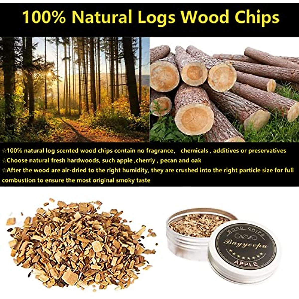 Cocktail Smoker Kit & Chips For Old Fashioned Cocktails,Drink Smoker Infuser Kit with 4 Flavors Wood Chips, Old Fashioned Smoker Kit for Cocktail, Whiskey, Wine, Christmas gifts for Dad Boyfriend (B)