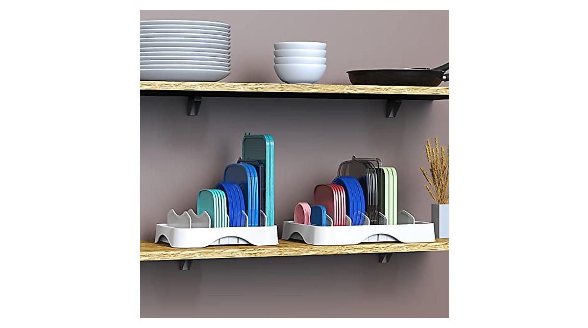 Organize Lids with Simple Houseware Storage Solution