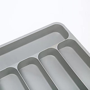 MODGAL Silverware Organizer,Silverware Drawer Organizer Flatware Organization Holder - 6 Slots Flatware Organizer Expandable, Silverware Tray for Efficient Spoon, Fork, Chopsticks Storage