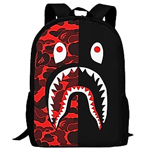 3D Print Backpack Camo Bookbag Lightweight Laptop Bag Fashion Daypack for Men Women
