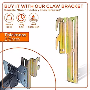 Ronin Factory Bed Frame Brackets Adapter for Headboard Extra Heavy Duty, Set of 2 Brackets with Hardware Modification Plate