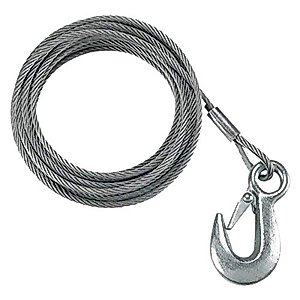 Fulton (WC325 0100) 3/16" x 25' Winch Cable with Hook