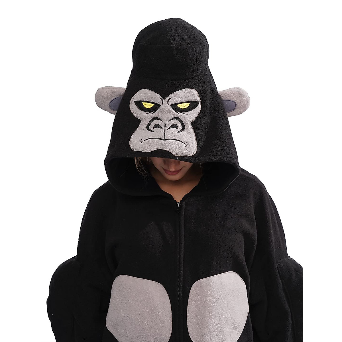 YUNTAISHAN Animal Onesie Adult One Piece Pajamas Animal Cosplay Costume for Women Men