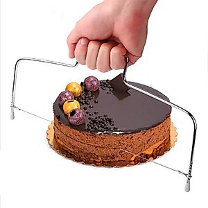 Cake Slicer Line Bread Wire Levelled Decorator Cake Cutter Stainless Steel Kitchen Baking Tool DIY Cake Making Accessories Professional Leveler Tool Single line