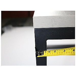 Steel Square Table OLegs - 28.5”High x 24”Wide with Cross Bar, Create The Perfect workspace or Interior Design Addition with a Pair of Contemporary Square Profile Table Legs That Instantly Standout.