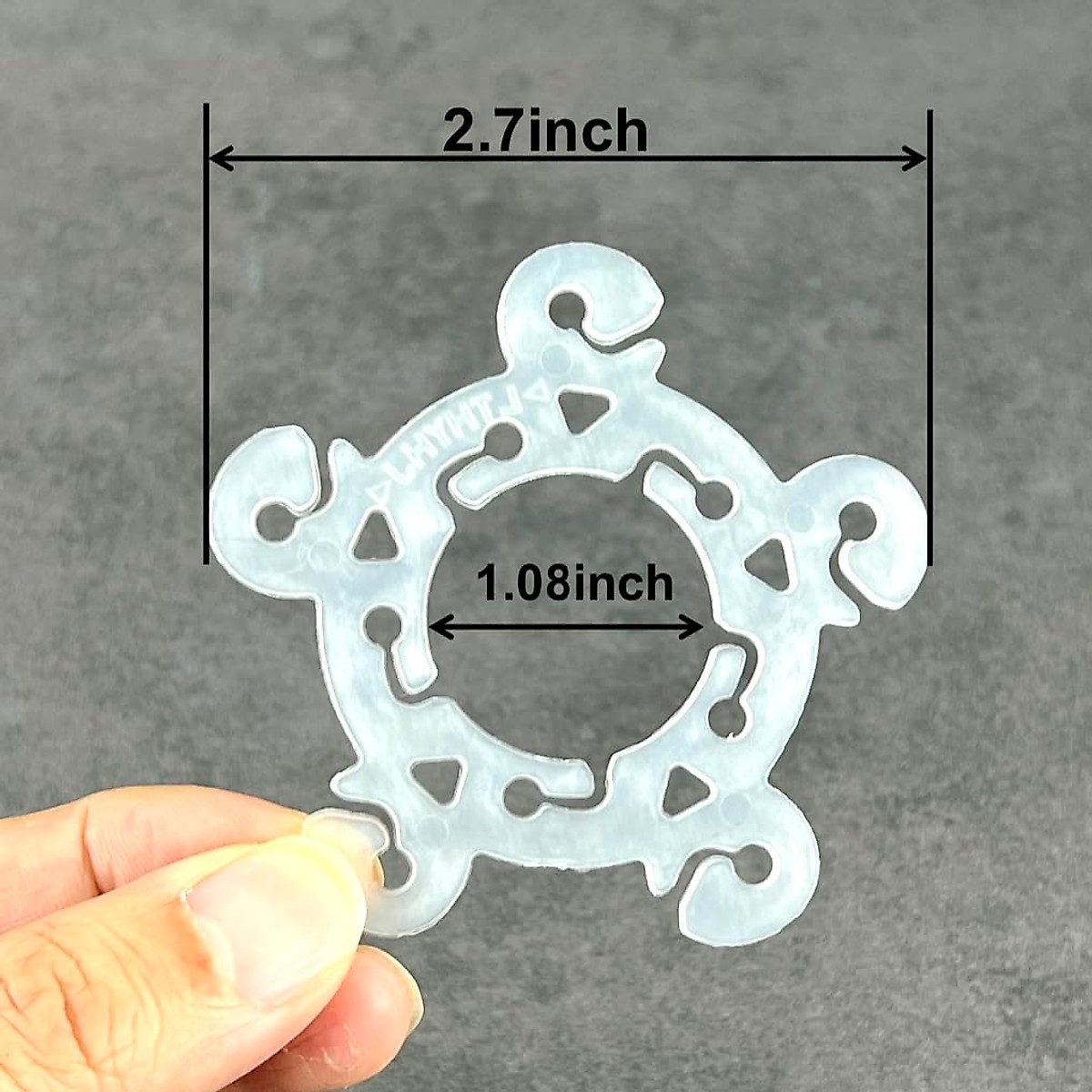 LTHYHJ 40 PCS flower-shaped balloon clips and 40PCS“H” shaped balloon clips, Balloon Connectors Clip Holders for Balloon Clips for Arch, Balloon Column Stand and Balloon Flowers (Balloon Clips)