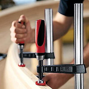BESSEY TG7.048+2K Clamp, woodworking, F-style, 2K handle, replaceable pads, 7 In. x 48 In., 1320 lb