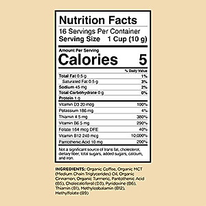 VitaCup USDA Organic Genius Keto Coffee Pods, Gold Label, Increase Energy & Focus with MCT Oil, Turmeric, B Vitamins, D3, Recyclable Single Serve Pod Compatible with Keurig K-Cup Brewers,16 Ct