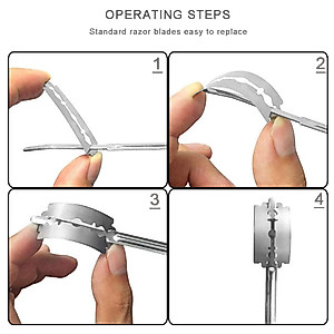 Bread Lame Premium Long Handle Bread Scoring Tool, Hand Crafted Dough Scoring Tool for Scoring Sourdough Bread with 5 Pcs Blades and Protective Cover