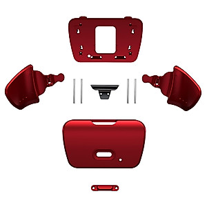 Scarlet Red Replacement Redesigned K1 K2 Back Button Housing Shell for PS5 Controller eXtremerate Rise Remap Kit - Controller & Rise Remap Board NOT Included