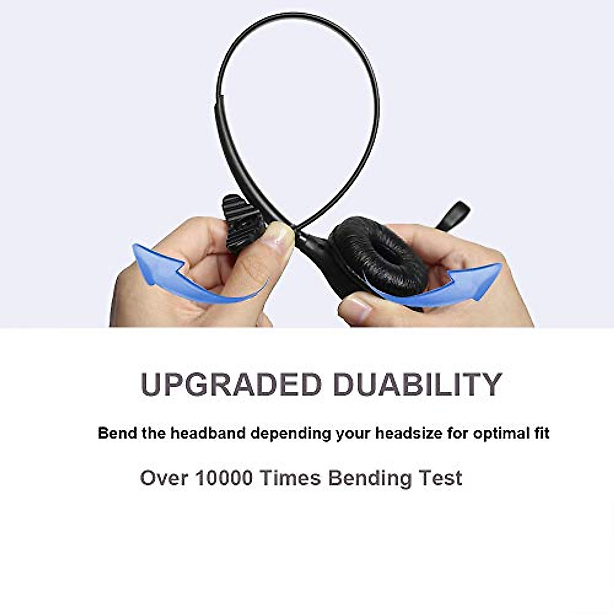 Phone Headset 2.5mm with Noise Canceling Mic & Mute Switch Telephone Headset for Panasonic AT&T Vtech Uniden Cisco Grandstream Cordless Phones