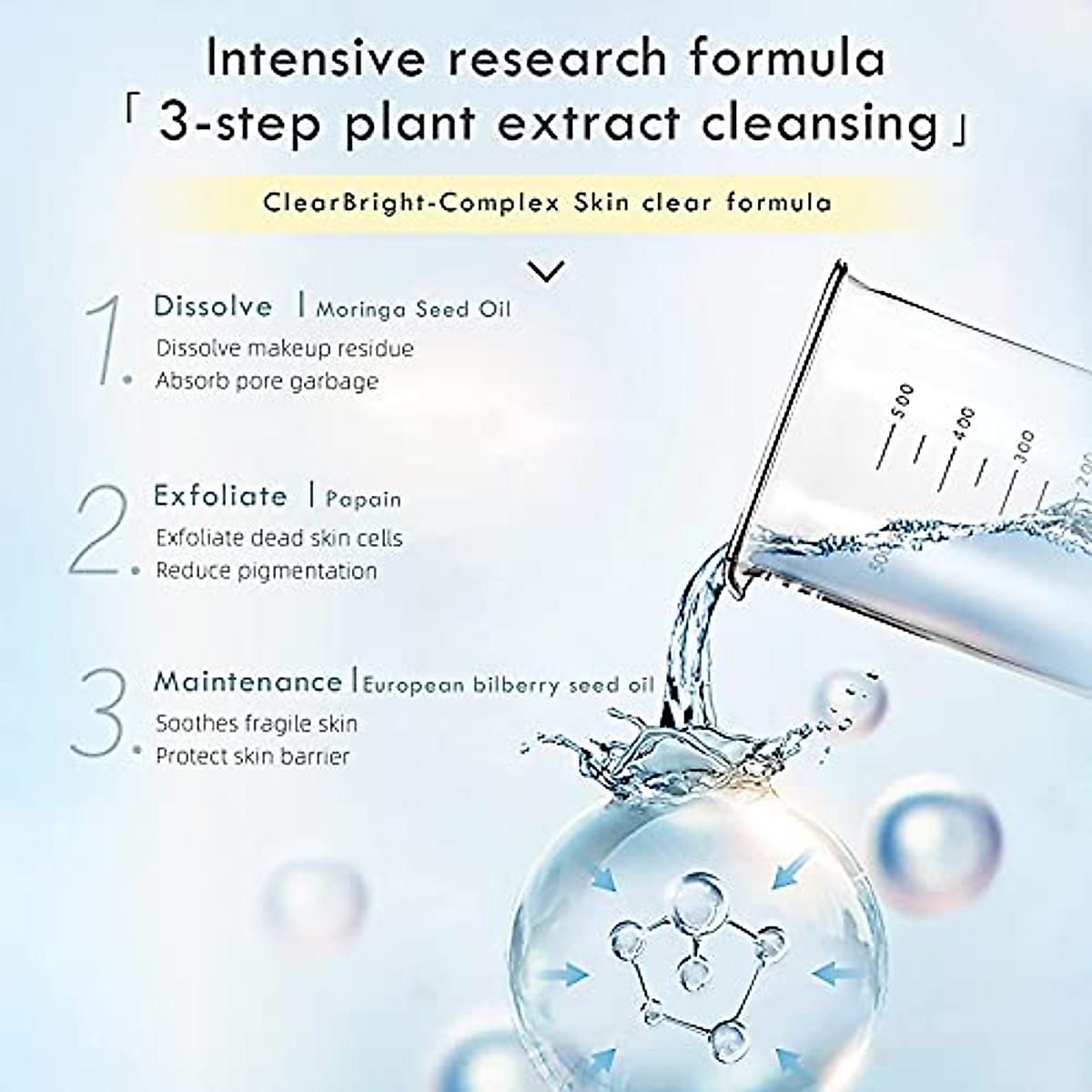 Kimtrue Gentle Eye and Lip Makeup Remover, Double Action of Water and Oil to Clean Quickly for Sensitive and all Skin type- 150ml/5 Fl OZ