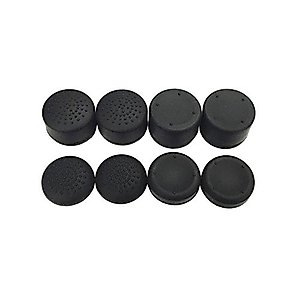 Pack of 8 pcs Analog Controller Gamepad Raised Antislip Thumb Stick Grips Thumbsticks Joystick Cap Cover for PS4, PS3, Xbox 360, Wii U, PS2 Controller (Black)