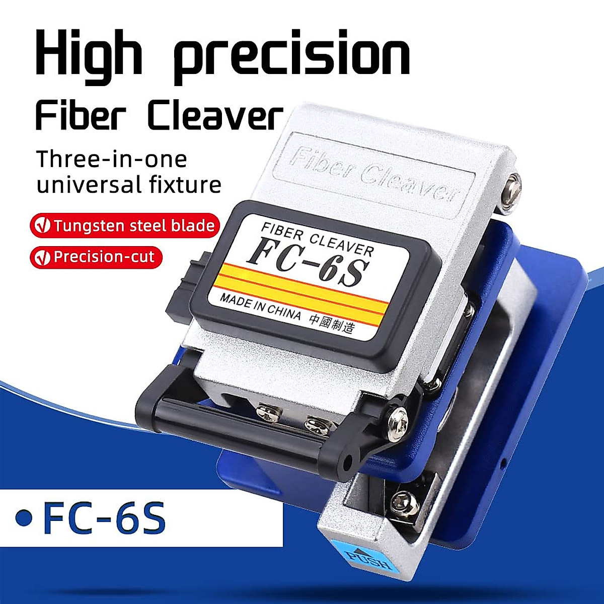 Cruiser FC-6S Optical Fiber Cleaver High Precision Stripping Cutter Tools Cleaves for SUMITOMO with 36,000 Cleaves and Coating Diameter: 250um - 900um