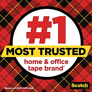 Scotch Transparent Tape, 4 Dispensered Rolls, Versatile, Clear Finish, Engineered for Office and Home Use, 3/4 x 850 Inches (4814)