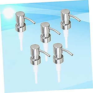 BETOOKY 5pcs Toiletries Bottle Jar Top Adapter Hand Soap Pump Replacement Bottle Pumps Foaming Soap Dispenser Foaming Soap Pump Dispenser Pump Head Foam Pump Lotion Bottle Travel Liquid