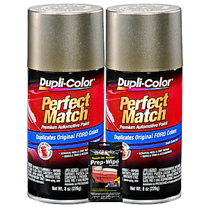 Dupli-Color Arizona Beige Exact-Match Automotive Paint For Ford Vehicles - 8 oz, Bundles with Prep Wipe (3 Items)