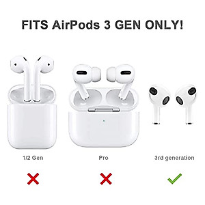Ear Hook Cover Compatible with AirPods 3,Anti-Drop Accessories Compatible with AirPods 3rd Generation(White)