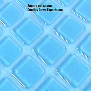 Gel Pillow Cooling Mat Cooling Gel Pad for Bed Pillow Summer Cushion Soft Flexible Foldable Pillow Mat for Sleeping