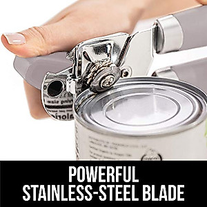 Gorilla Grip Cutting Boards Set of 3 and Manual Can Opener, Cutting Boards Are Slip Resistant, Can Opener Includes Built in Bottle Opener, Both in Almond Color, 2 Item Bundle