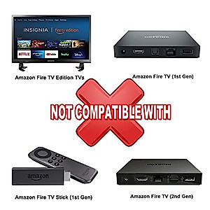 Amtone Replacement PE59CV Voice Remote (2nd Gen) w/TV Controls fit for TV Stick (2nd Gen, 3rd Gen, Lite, 4K), TV Cube (1st Gen, 2nd Gen, and Later), Fire TV (3rd Gen, Pendant Design)