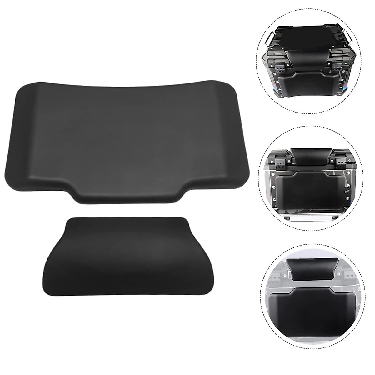 Unomor 1 Set Trunk Cushion Wear-Resistant Back pad Lumbar Support Pillow Leather Back Pillow Motorcycle Accessory Back Support Pad Wear-Resistant Backrest Sponge pu Waist Ornaments