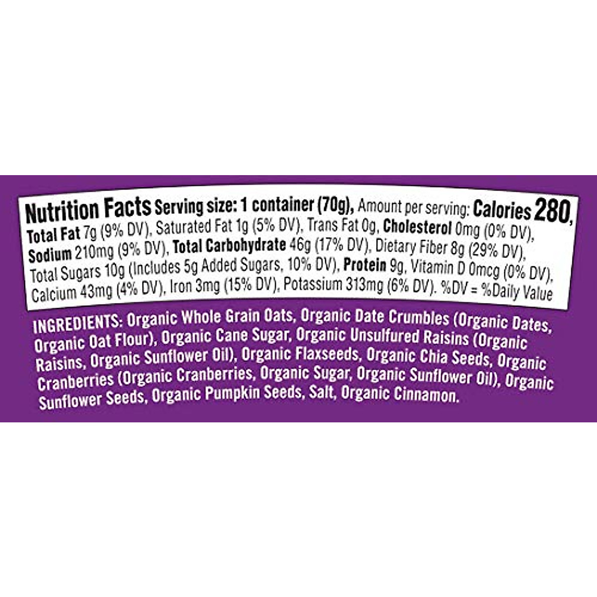 Bob's Red Mill Organic Gluten Free Oatmeal Cup, Fruit & Seed (Pack of 12)