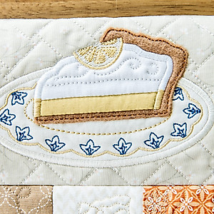 Kimberbell Embellishment Sweet As Pie Bench Pillow Kit: (15Pcs) Includes: Cork, String Leather, Felt, Flexi Foam, Vinyl, Pins, Pair with Bench Pillow Machine Embroidery Design KD5118