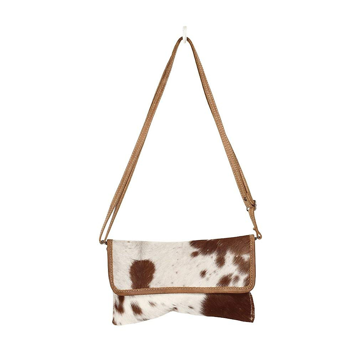 Myra S1365 Marvel Hair On Small and Crossbody Bag, Brown,