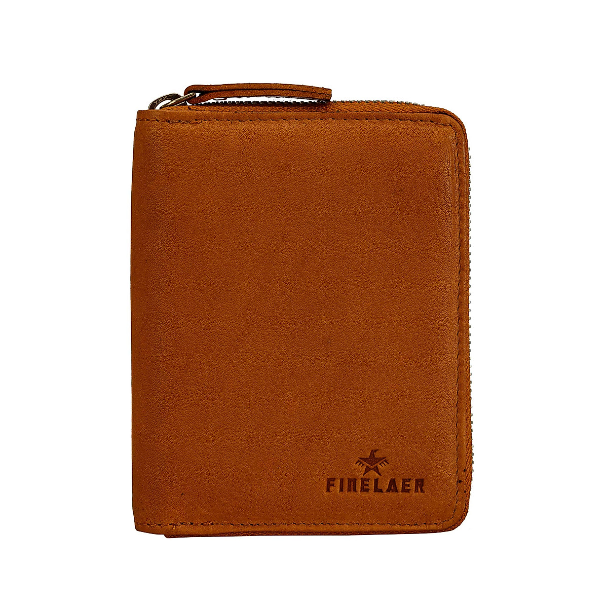 FINELAER Women Mustard Leather Small Wallet With Coin Pocket