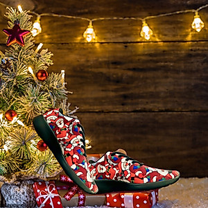 Guldnds Pair Of Xmas Short Boots Exquisite Women Christmas Unisex Adults Fashion Sneaker Low Top Lace up Casual Shoes