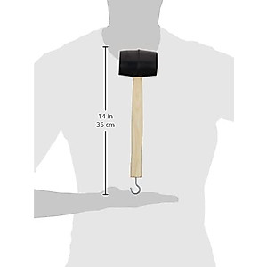 Coghlans, Rubber Mallet (9460), Alloy Steel, Black