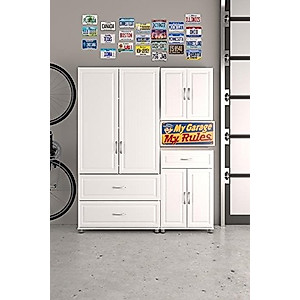 SystemBuild Kendall 1 Drawer/2 Door Base Storage Cabinet 24" - White