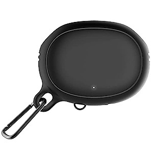 Maidea Fold Case for Beats Studio Buds Folding Protective Case Cover with Keychain Waterproof Case Dustproof Cover Shockproof Case Cover (Black)