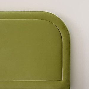 Edenbrook Miller Low Profile, Performance Velvet Headboard for Queen Size Bed-Green Upholstered Queen Headboard