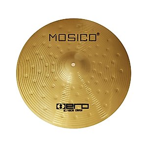 Mosico Crash Cymbal 16" Gold Hero Hammer Point Drum Practice Cymbal for Drum Set