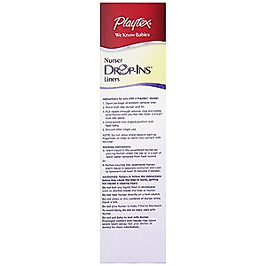 Playtex Nurser System Drop Ins Bottle Liners, Pre-Formed, Soft, 50 ct, 8 oz