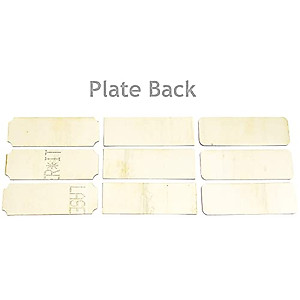 Laser Engraving Assortment Blanks CO2 Engravable Black Over Brass Plated Steel 18 Pieces