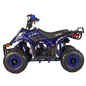 X-PRO 110cc ATV Quad ATVs Quads 110cc 4 Wheeler ATVs ATV 4 Wheelers，Spider Blue