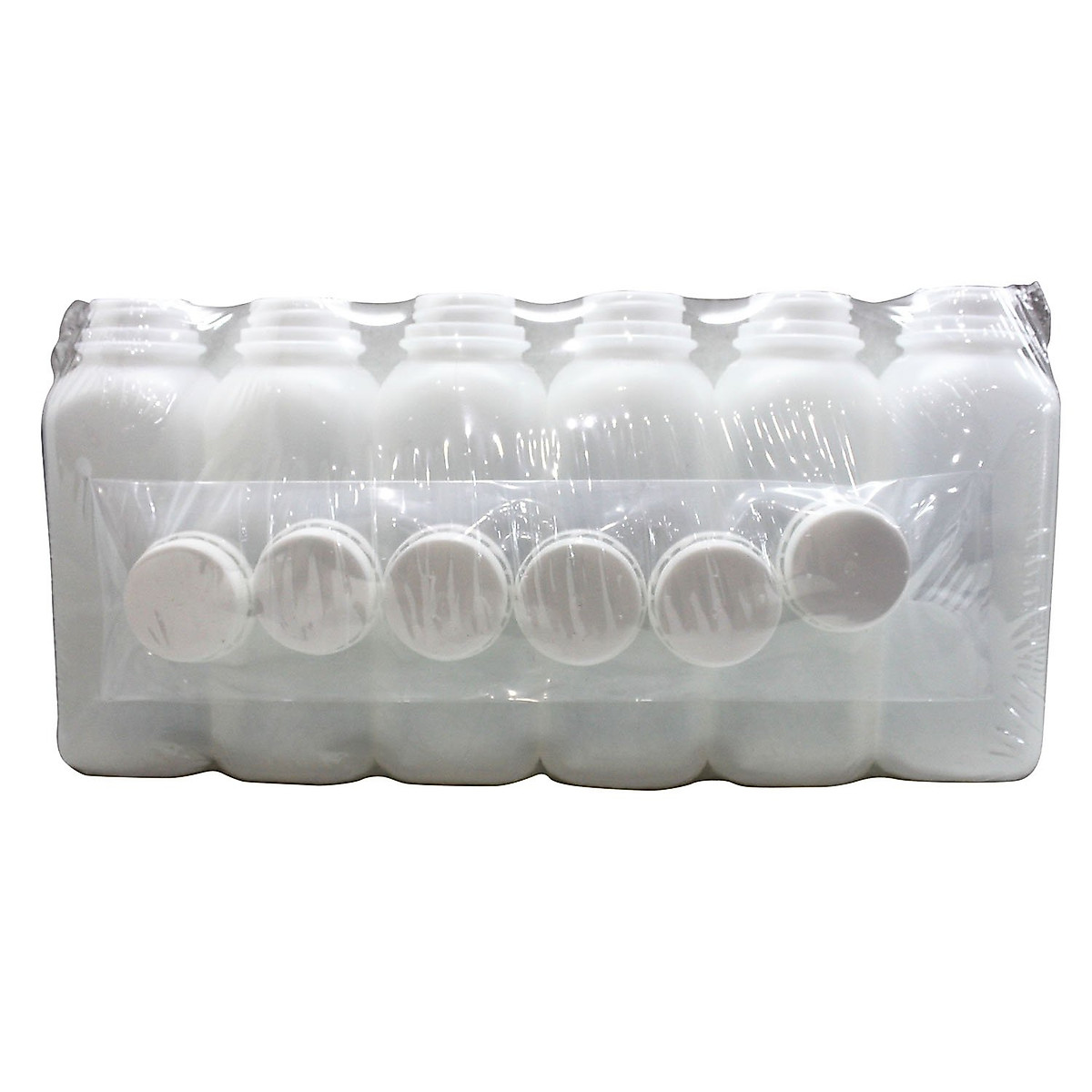 Pinnacle Mercantile Empty Plastic Smoothie Juice Bottles 16 ounce Set 6 Tamper Evident Caps