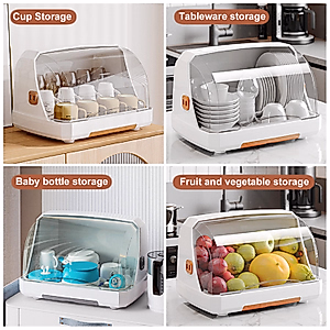 RUNLAIKEJI Baby Bottle Drying Rack, Portable Bottle Drying Rack, Space Saving Drying Rack for Baby Bottles, Baby Drying Rack with Cover, Baby Bottle Rack Storage, Drying Rack Baby Bottle