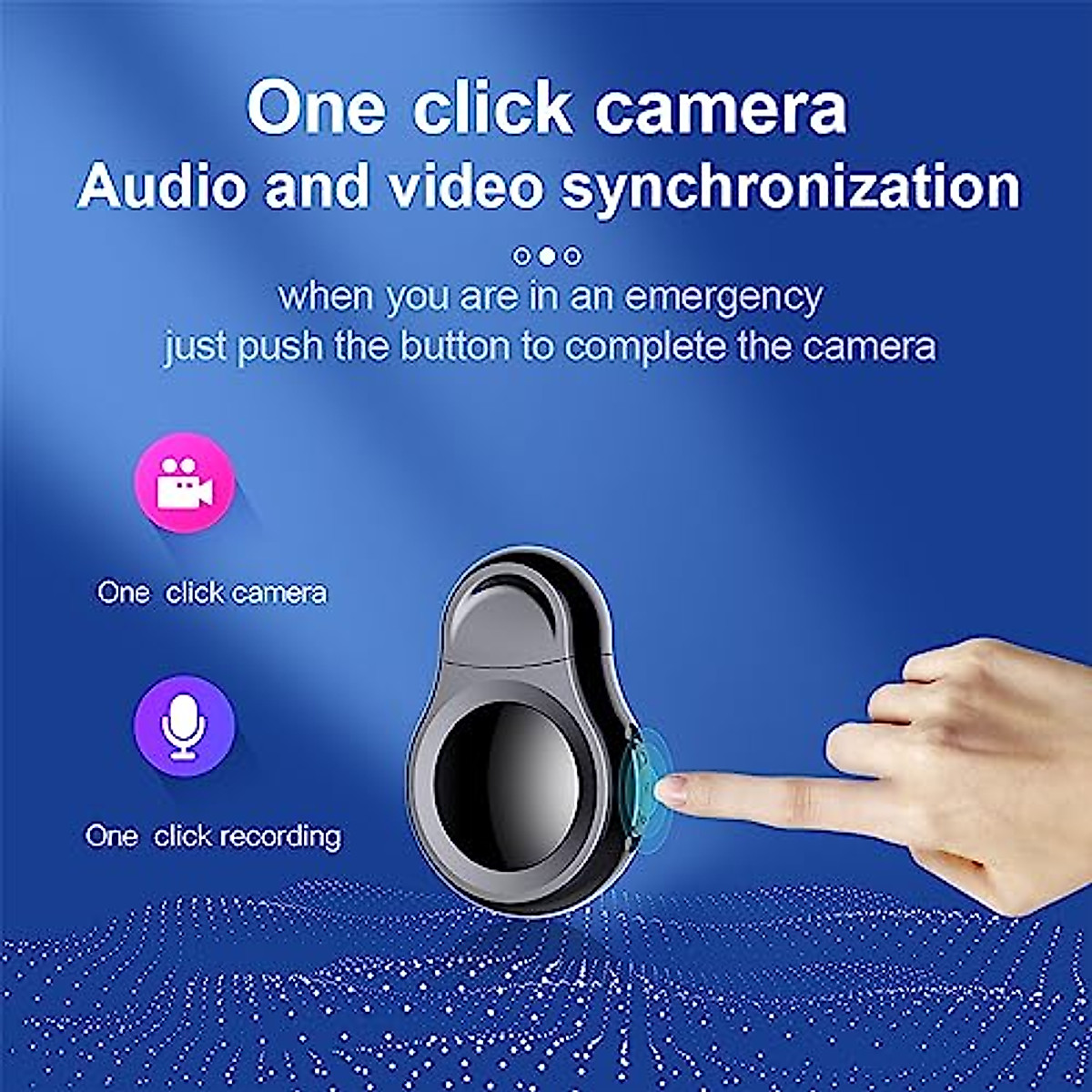 Asixxsix USB Spy Security Camera, 1080P HD Hidden U Disk Mini Camera, Built in 16GB Storage, Effectively Noise Reduction, Portable Mini Video Recorder Adapter for Home Outdoor Office Car