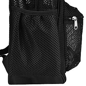 Heavy Duty Semi-Transparent Mesh Backpack，See Through College Student Backpack