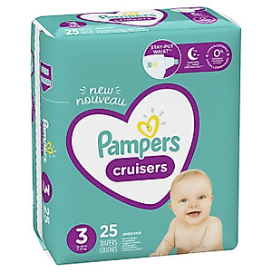 Pampers Pampers Cruisers Diapers Size 3, 25 ct (Pack of 4)