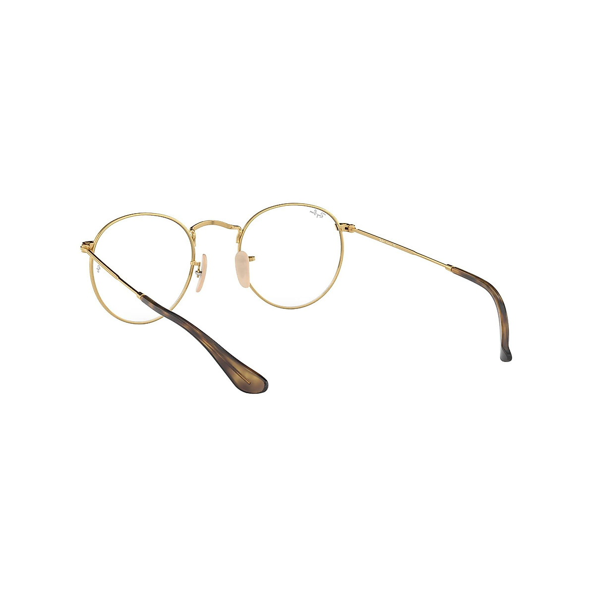 Ray-Ban RX3447V Round Metal Prescription Eyeglass Frames, Arista/Demo Lens, 50 mm