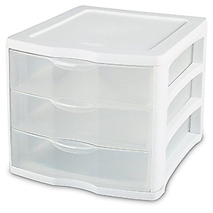 STERILITE 9.625 in. H x 11 in. W x 13.5 in. D Stackable Drawer Organizer (Pack of 1)