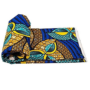 African Fabric 6 Yard Ankara Fabric Tribal Print Fabric Dashiki Print Wax Fabric 6466
