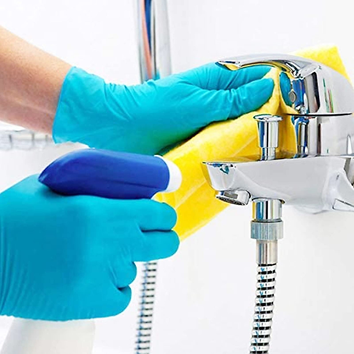 Basic Medical Blue Nitrile Exam Gloves - Latex-Free & Powder-Free - NGPF-7003, Pallet of 48 cases/48,000 gloves, Large