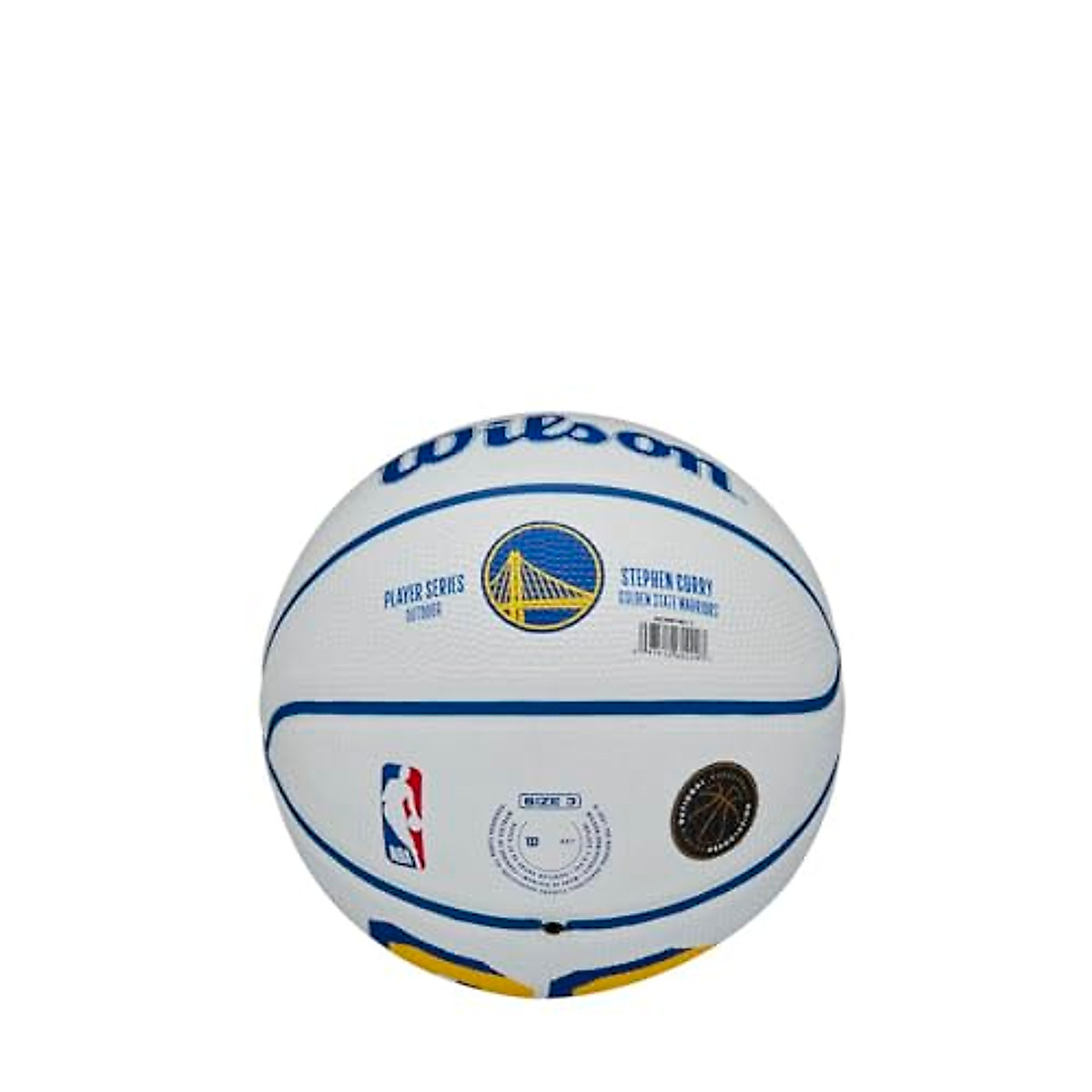 WILSON NBA Player Icon Mini Basketball - Steph Curry, Mini Size, Blue/White