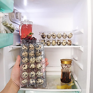 110 Pack Quail Egg Cartons, Clear Plastic Quail Egg Trays, Holds up to 18 Quail Eggs Securely - Your Ultimate Small Eggs Carton Holders for Bulk Storage and Display by KUKLIPJIM
